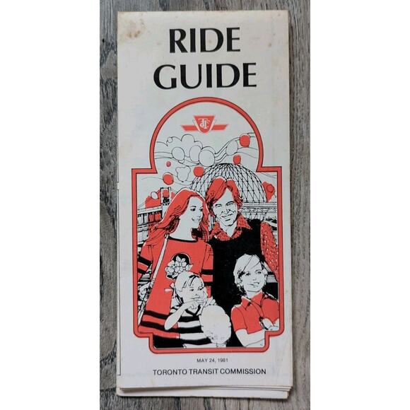 Other | Vintage 1981 Toronto Canada Transit Commission Ttc Ride Guide ...